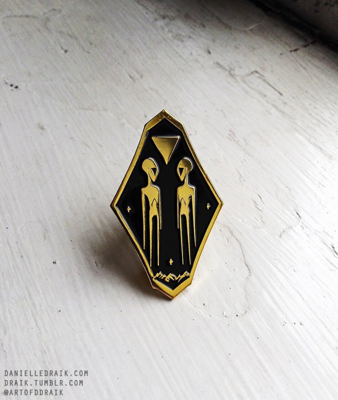 Hard Enamel Pin - Nighttime Ascension - 2.25 Inches - Original ...