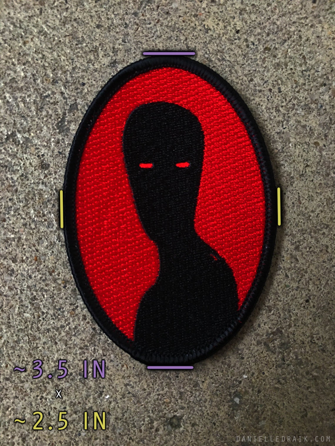 Embroidered Patch Shadow Person/hypnopomp - Etsy