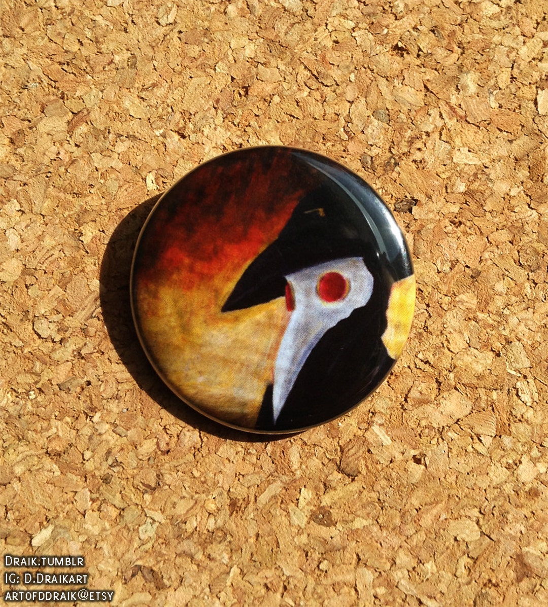 Plague Doctor 1 1/2 Inch Pin - Etsy