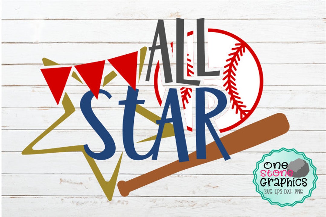 All Star Svgbaseball Svgbaseballbaseball Season - Etsy