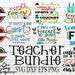 Teacher Bundle Svgteacher Appreciation Svgteacher Life - Etsy