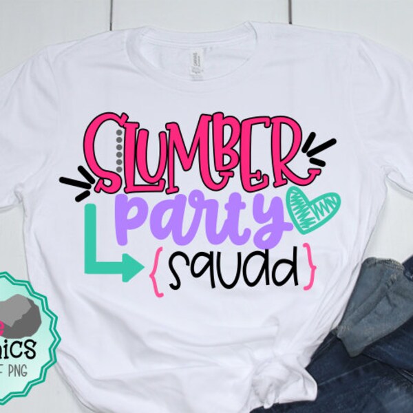 Slumber Party Squad Svg - Etsy
