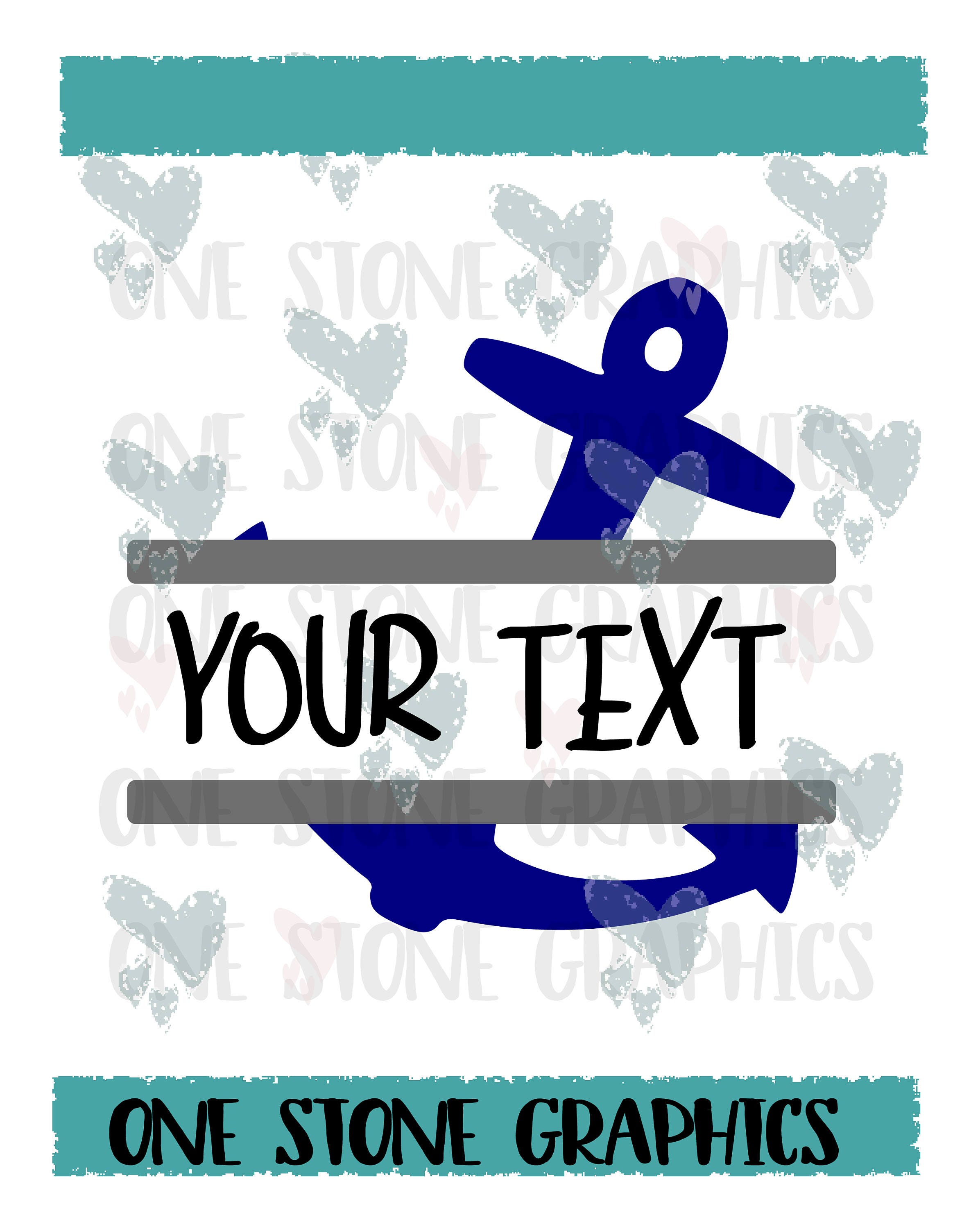 Anchor Split Monogrammonogram Svgmonogramssvgsvg | Etsy