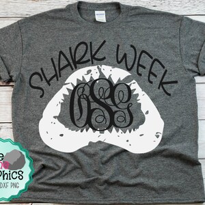 Shark Week Svg,shark,shark Monogram,monogram,monogram Svg,shark ...