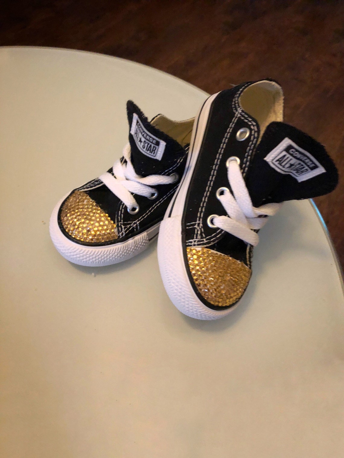 Personalized Chuck Taylor All Stars - Bedazzled Toe, Heel and Stripe ...