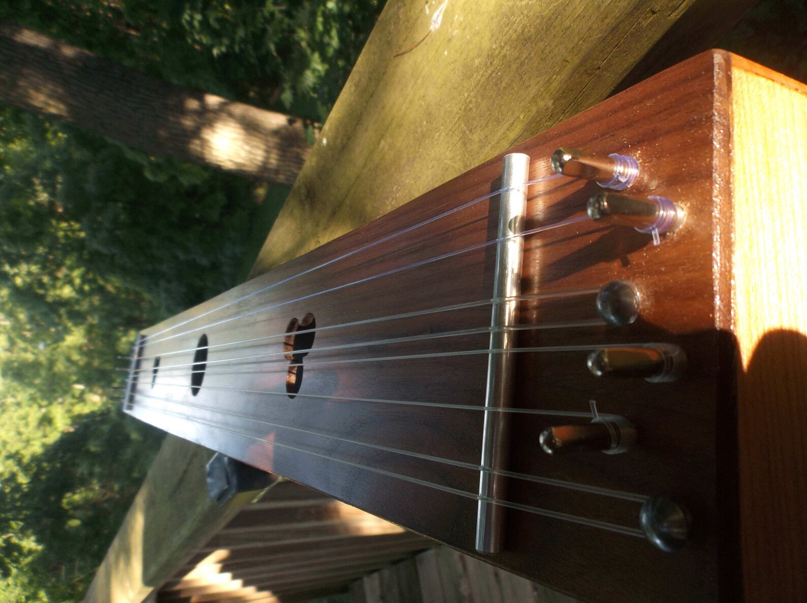 Aeolian Harp Rich American Black Walnut Surrounded With American Wild ...