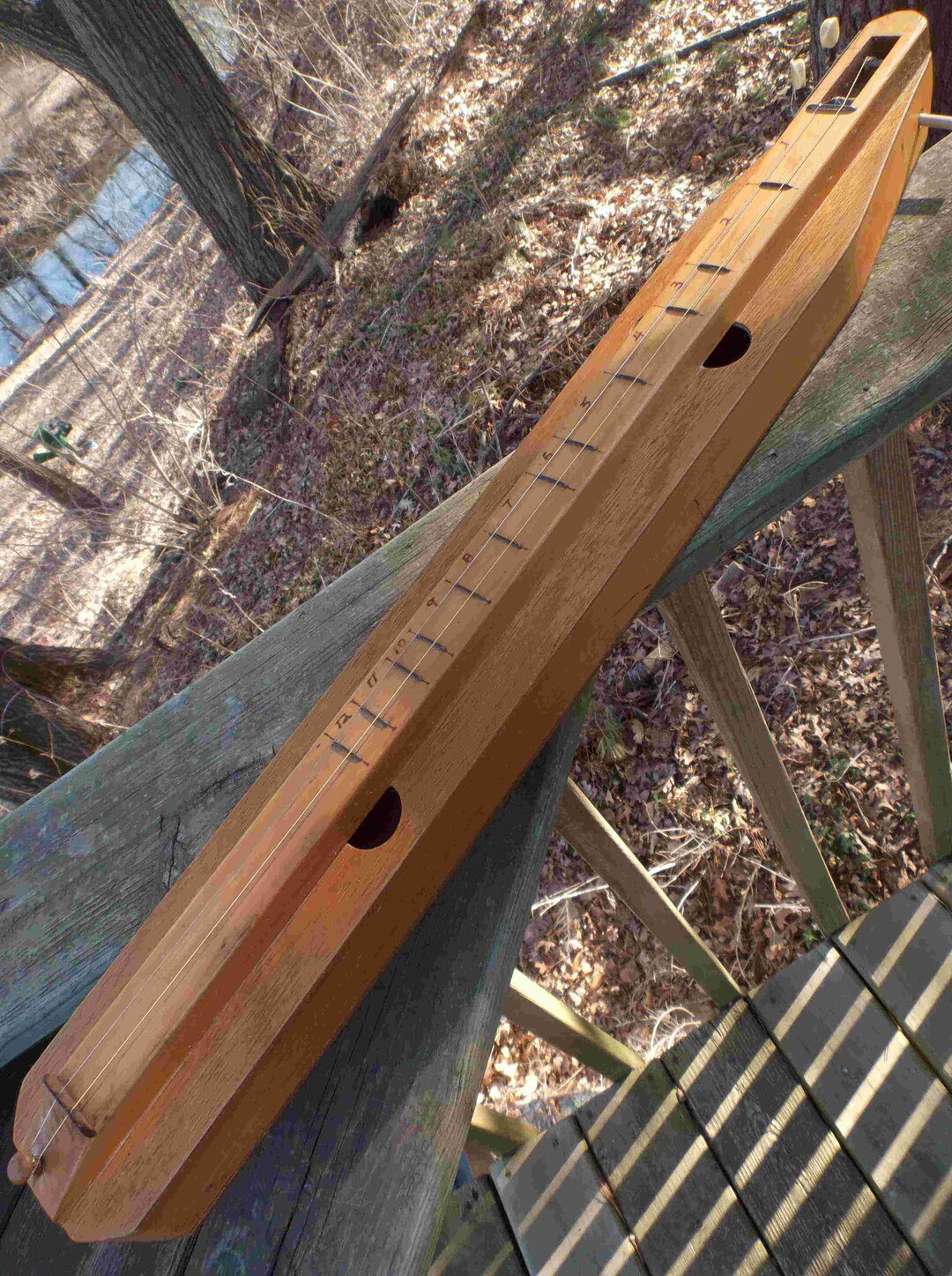 Dulcimore Dulcimer 2 Strings Signed and Dated by Maker Staple Frets ...