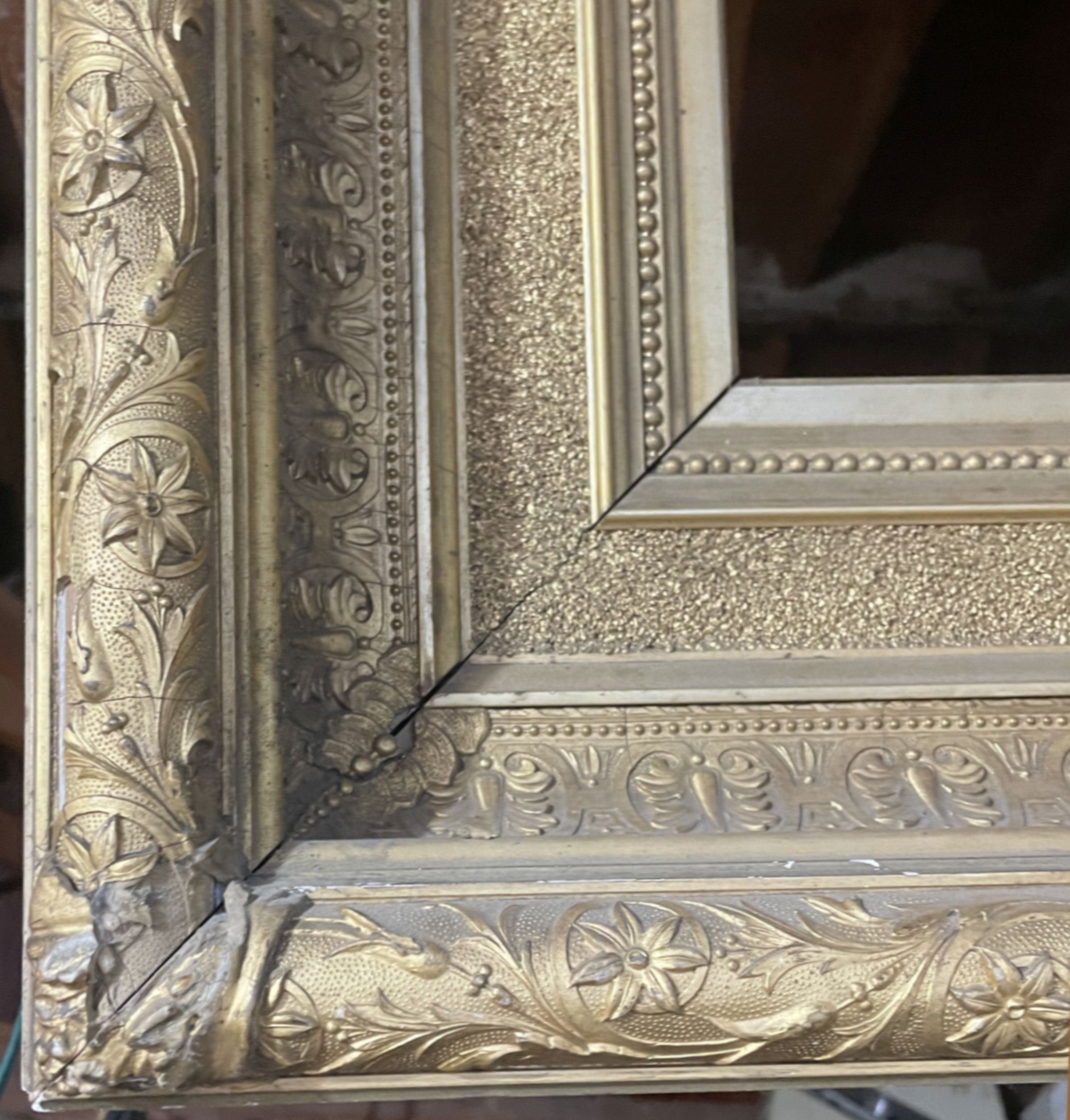 Large Gold Antique Picture Frame+ - Etsy