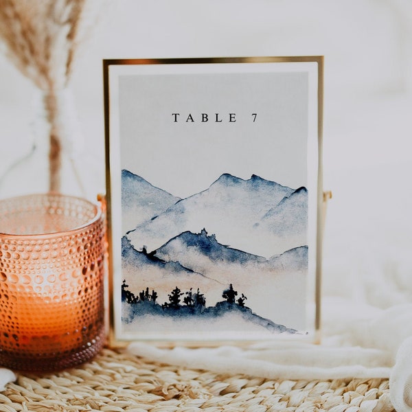 Mountain Table Numbers - Etsy