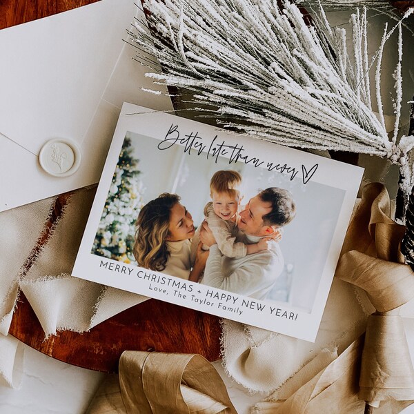 Late Christmas Card - Etsy