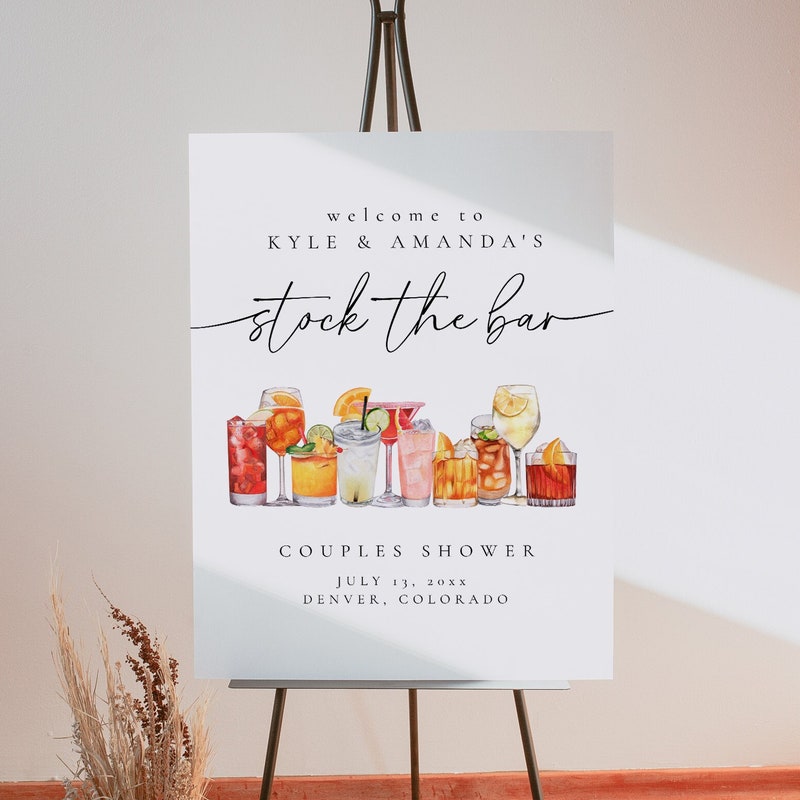 Stock the Bar Sign Poster - Etsy