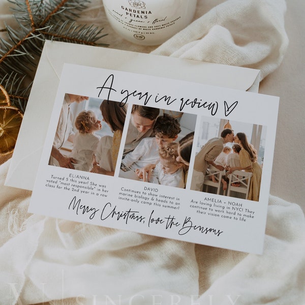 Year in Review Card - Etsy