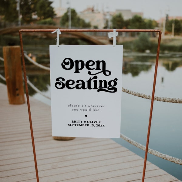 Open Seating Sign - Etsy