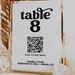 QR Code Table Number Template, Editable Printable Retro Table Number ...