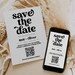 QR Code Save the Date Template Text Save the Date With QR - Etsy