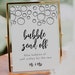 Bubble Send off Sign, Editable Printable Wedding Bubble Send off Sign ...