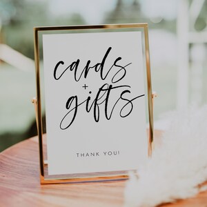 Cards and Gifts Sign, Printable Cards and Gifts Sign, Editable Cards ...
