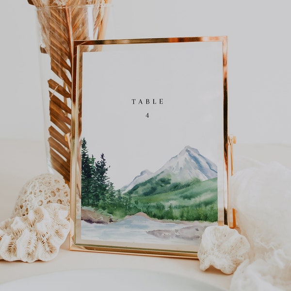 Mountain Table Numbers - Etsy