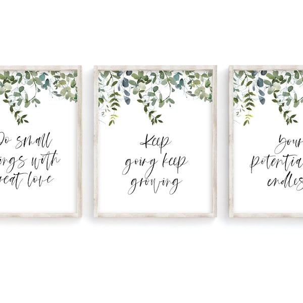 Greenery Prints - Etsy