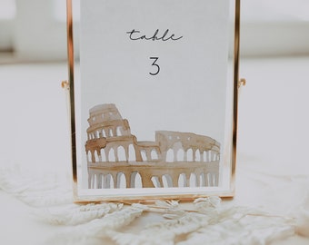 Italy Table Numbers - Etsy