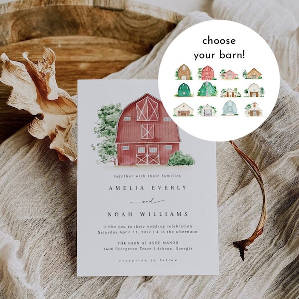 Rustic Wedding Invitation - Etsy