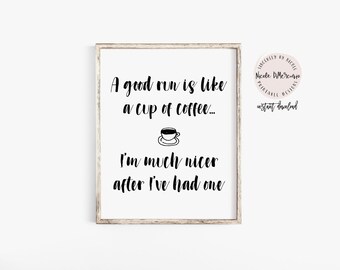 But First Coffee But First Coffee Sign PRINTABLE Art Coffee | Etsy