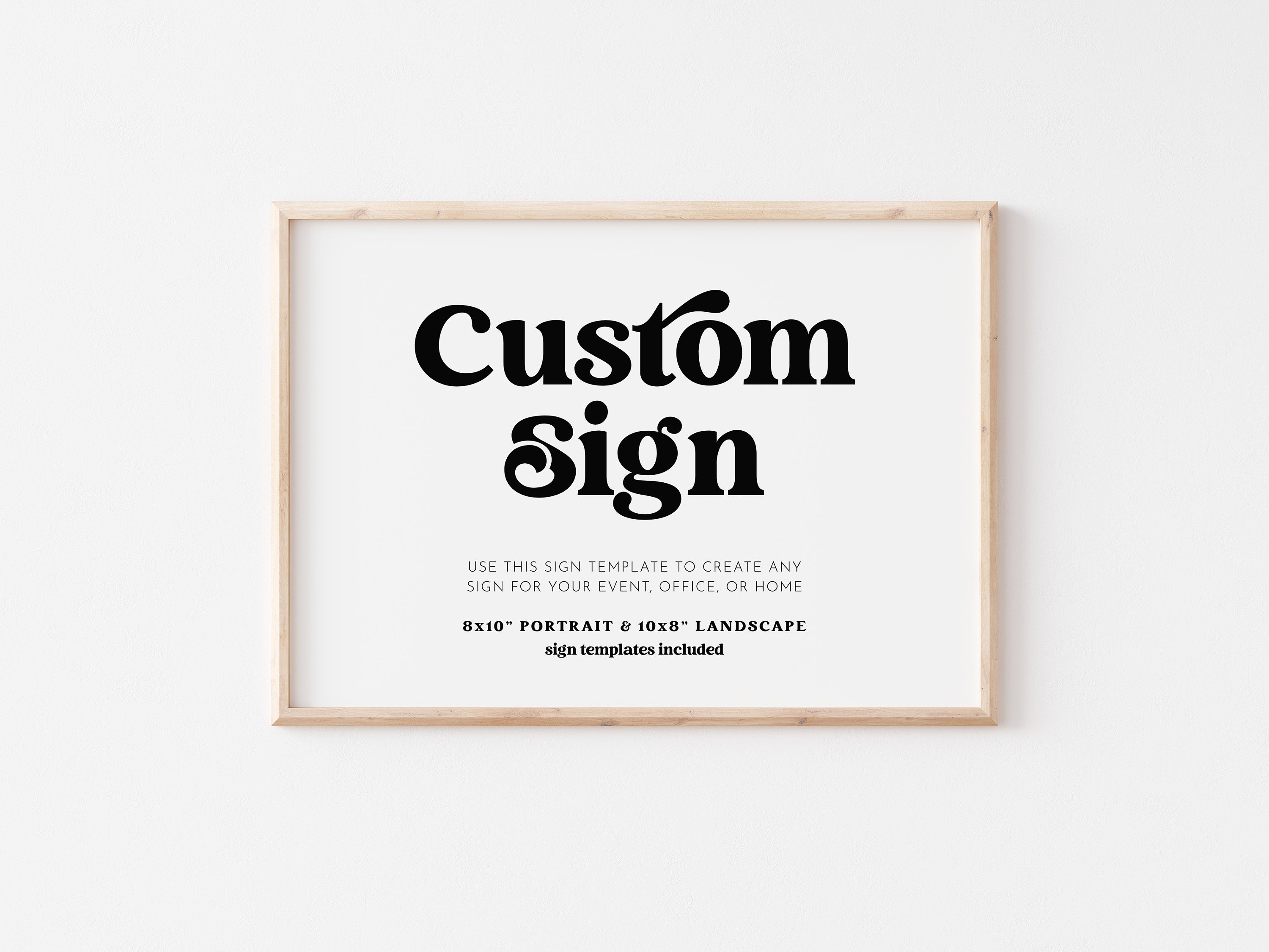 Editable Custom Sign Printable Signs Retro Sign Editable - Etsy UK