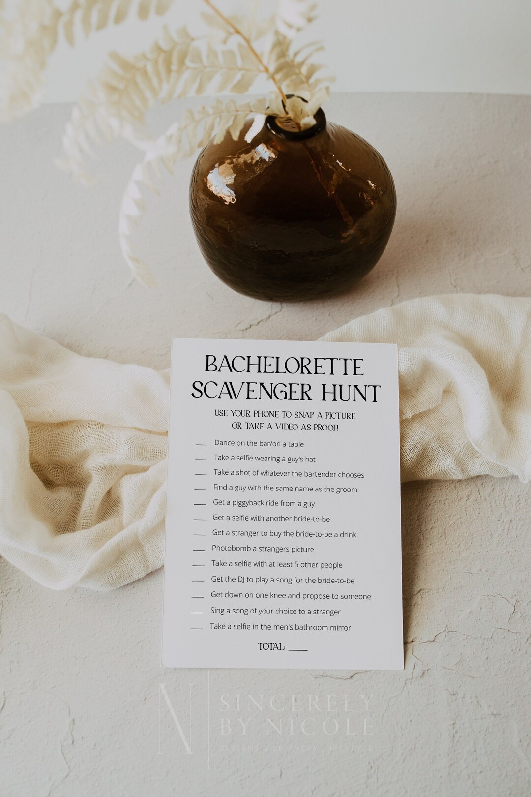 Bachelorette Scavenger Hunt, Editable Printable Bachelorette Party ...