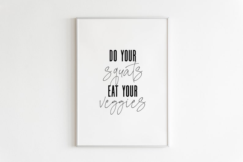Do Your Squats Quote Wall Print Printable Wall Art Exercise - Etsy