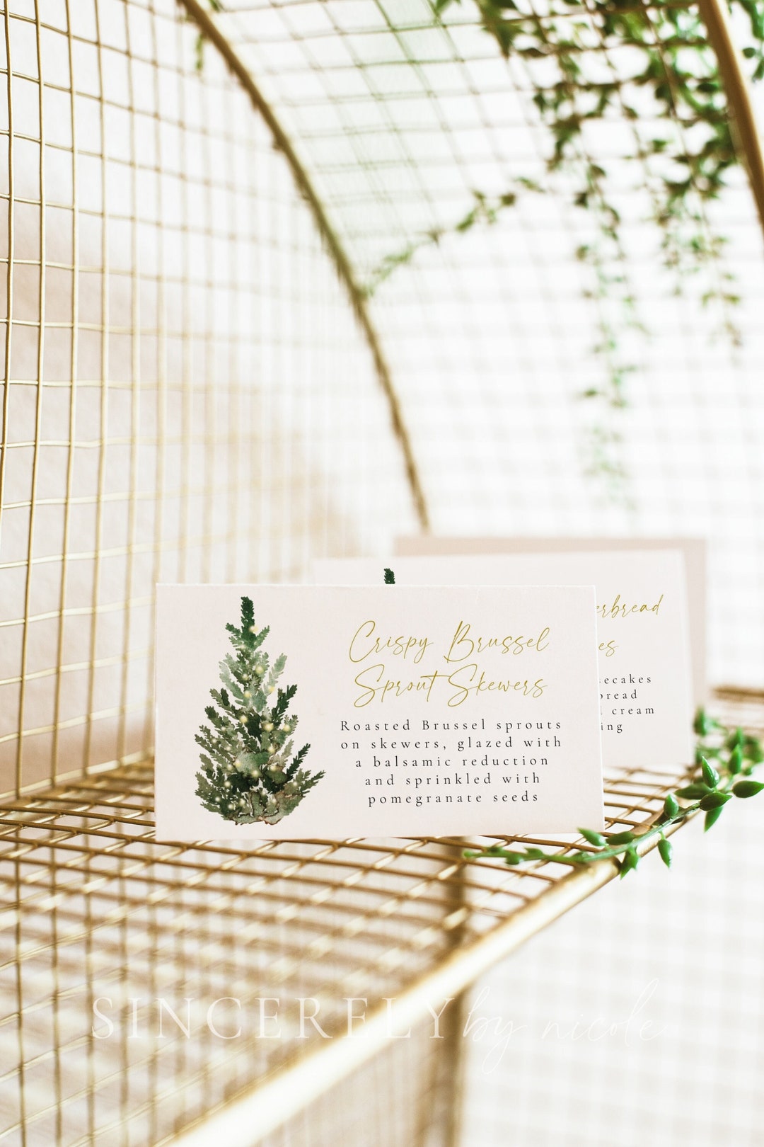 Editable Christmas Buffet Labels, Christmas Food Tent Cards, Holiday ...