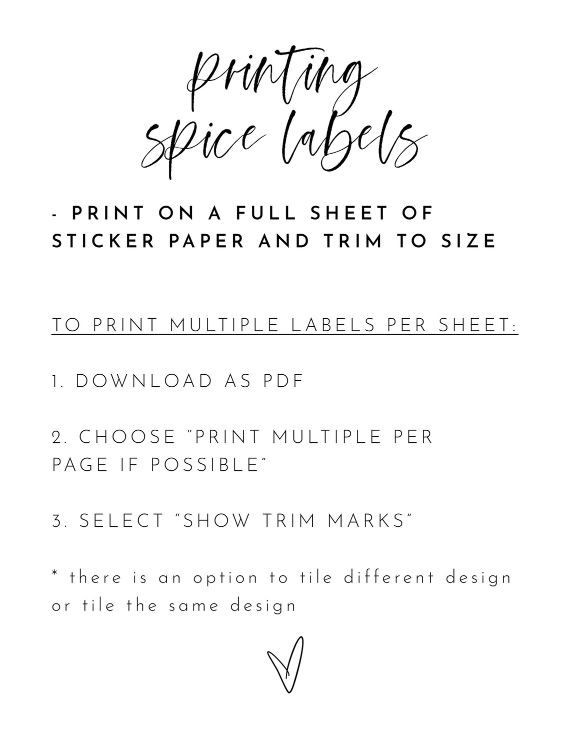Editable Printable Modern Spice Labels DIY Printable Spice - Etsy