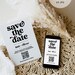 QR Code Save the Date Template Text Save the Date With QR - Etsy