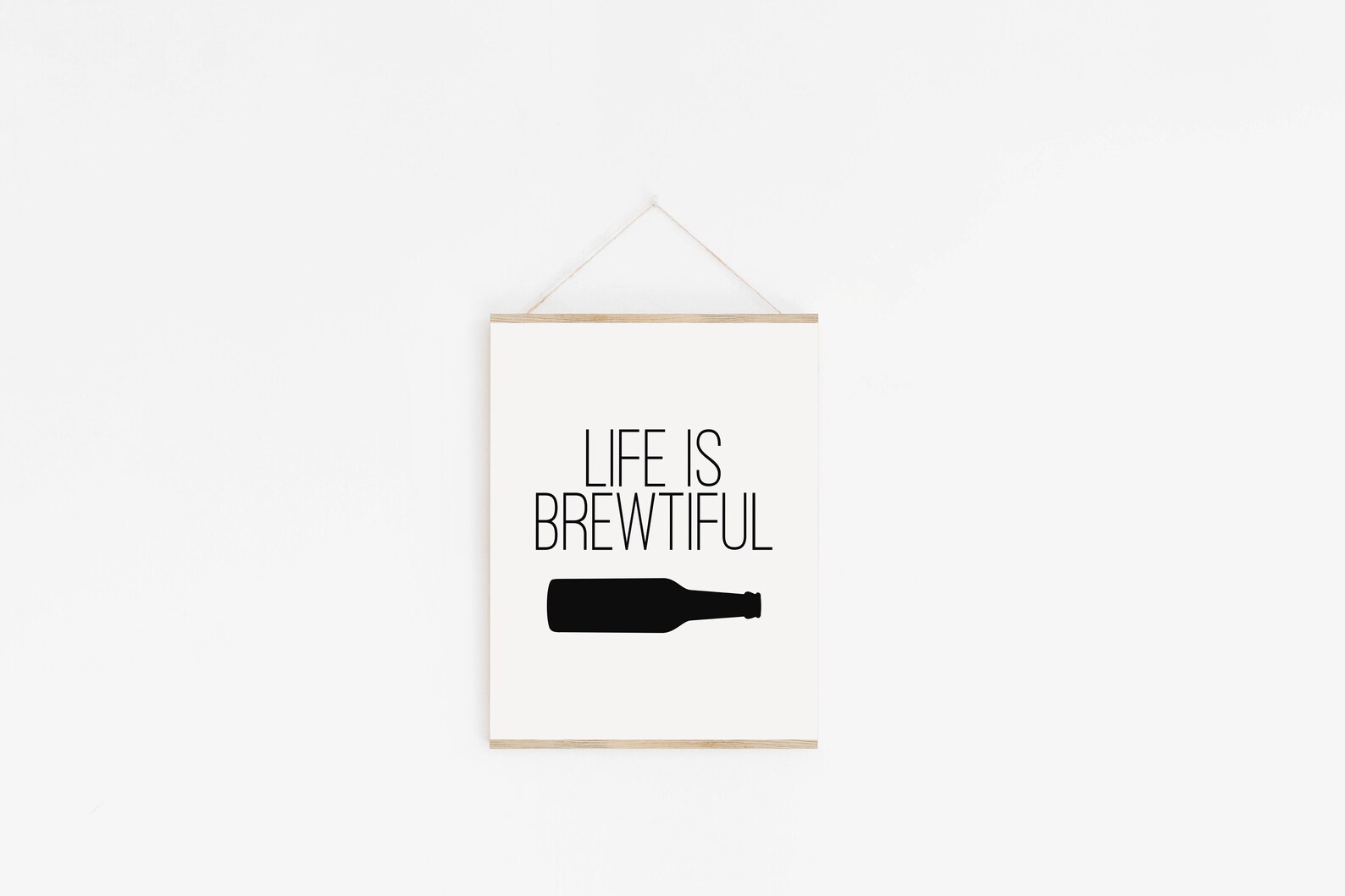 Life is Brewtiful Printable Bar Art Beer Sign Instant - Etsy Australia