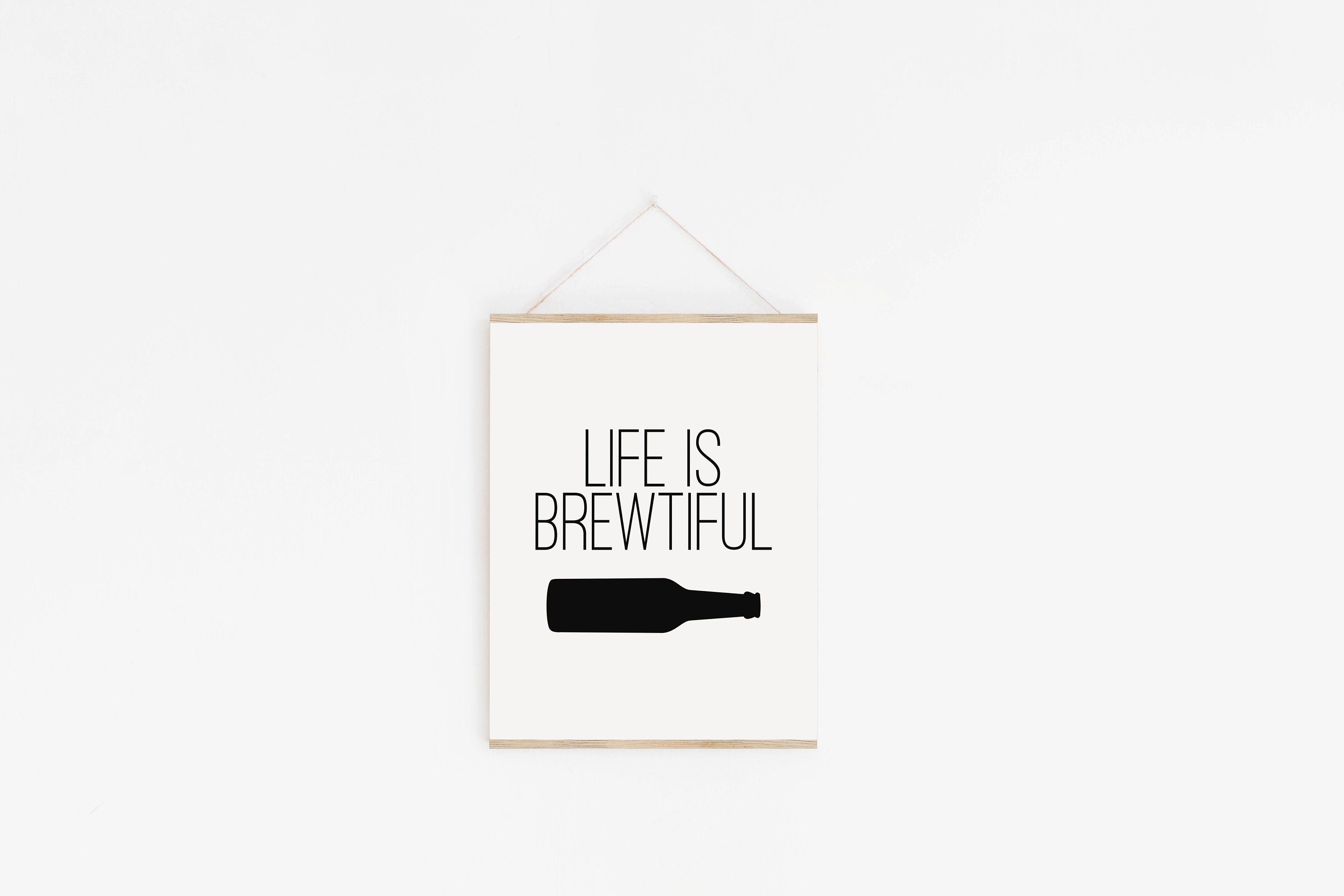 Life is Brewtiful Printable Bar Art Beer Sign Instant - Etsy Australia