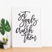 Set Goals and Crush Them Motivational Poster Inspirational - Etsy