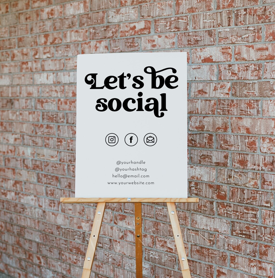 Social Media Business Sign Social Media Sign Social Media - Etsy