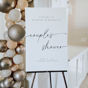 Couples Shower Welcome Sign Template, Couples Shower Welcome Sign ...