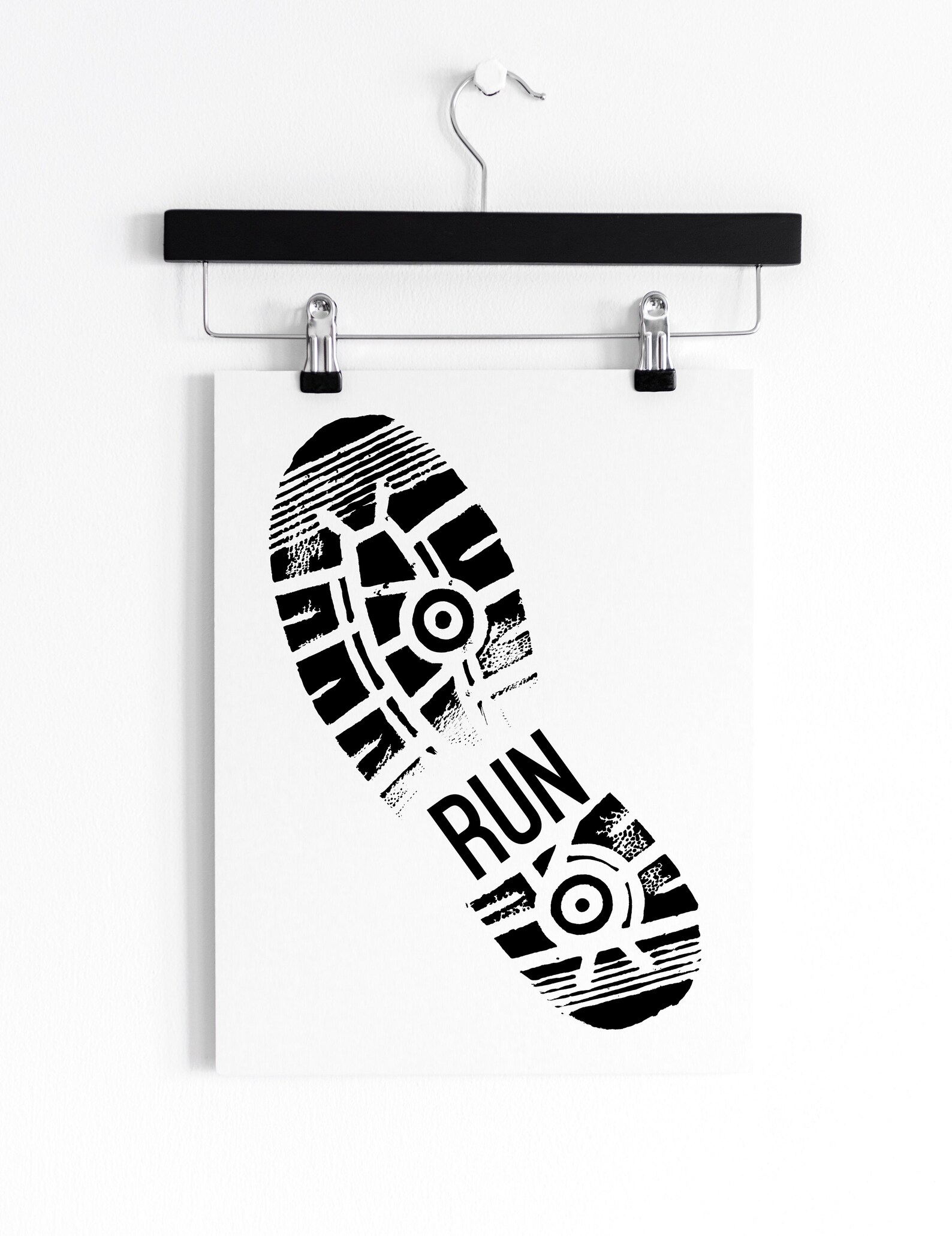 RUN Printable Quote Marathon Wall Decor Running Gift Run | Etsy