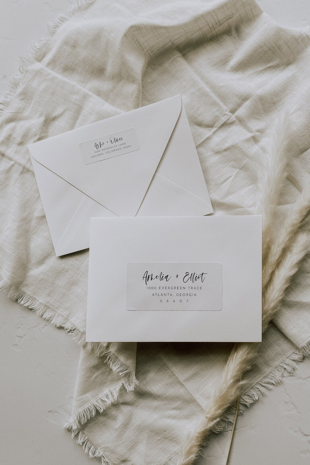 Modern Address Label Template, Editable Recipient Address Label, DIY ...