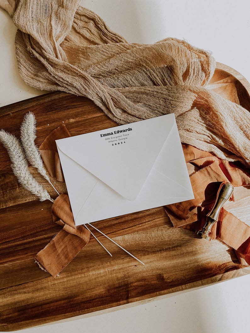 Retro Envelope Template Groovy Printable Envelope Address - Etsy