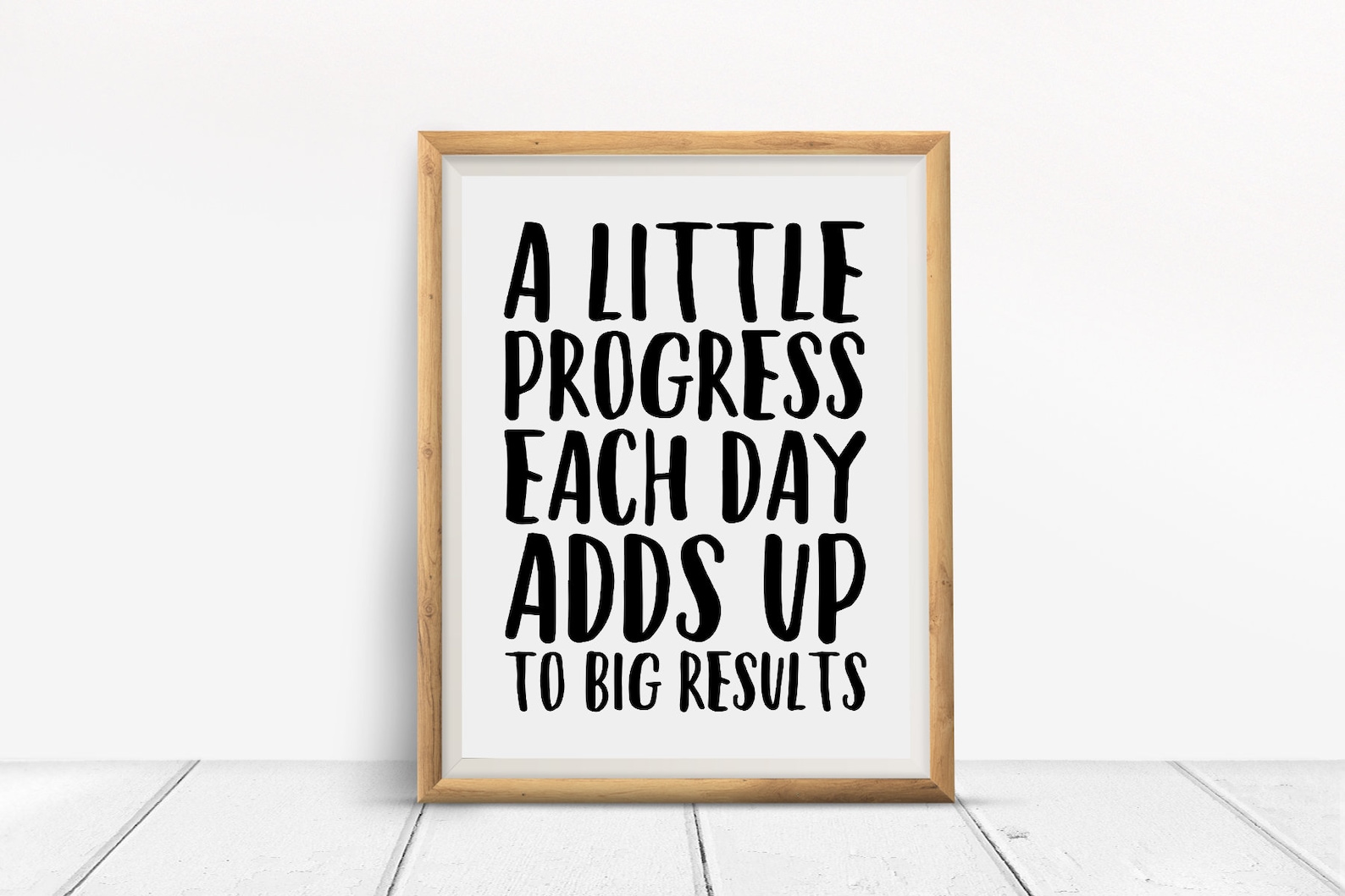 A Little Progress Each Day Adds up to Big Results | Etsy UK