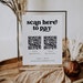 QR Code Editable Template Printable QR Code Sign Template QR - Etsy