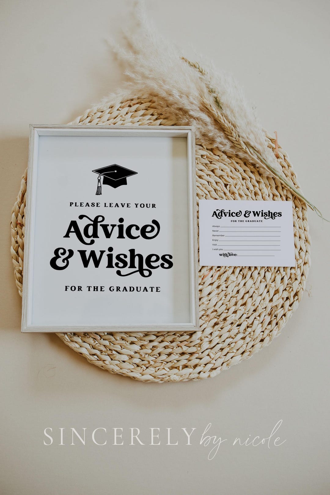 Graduate Advice Cards and Sign, Printable Graduation Advice Cards ...