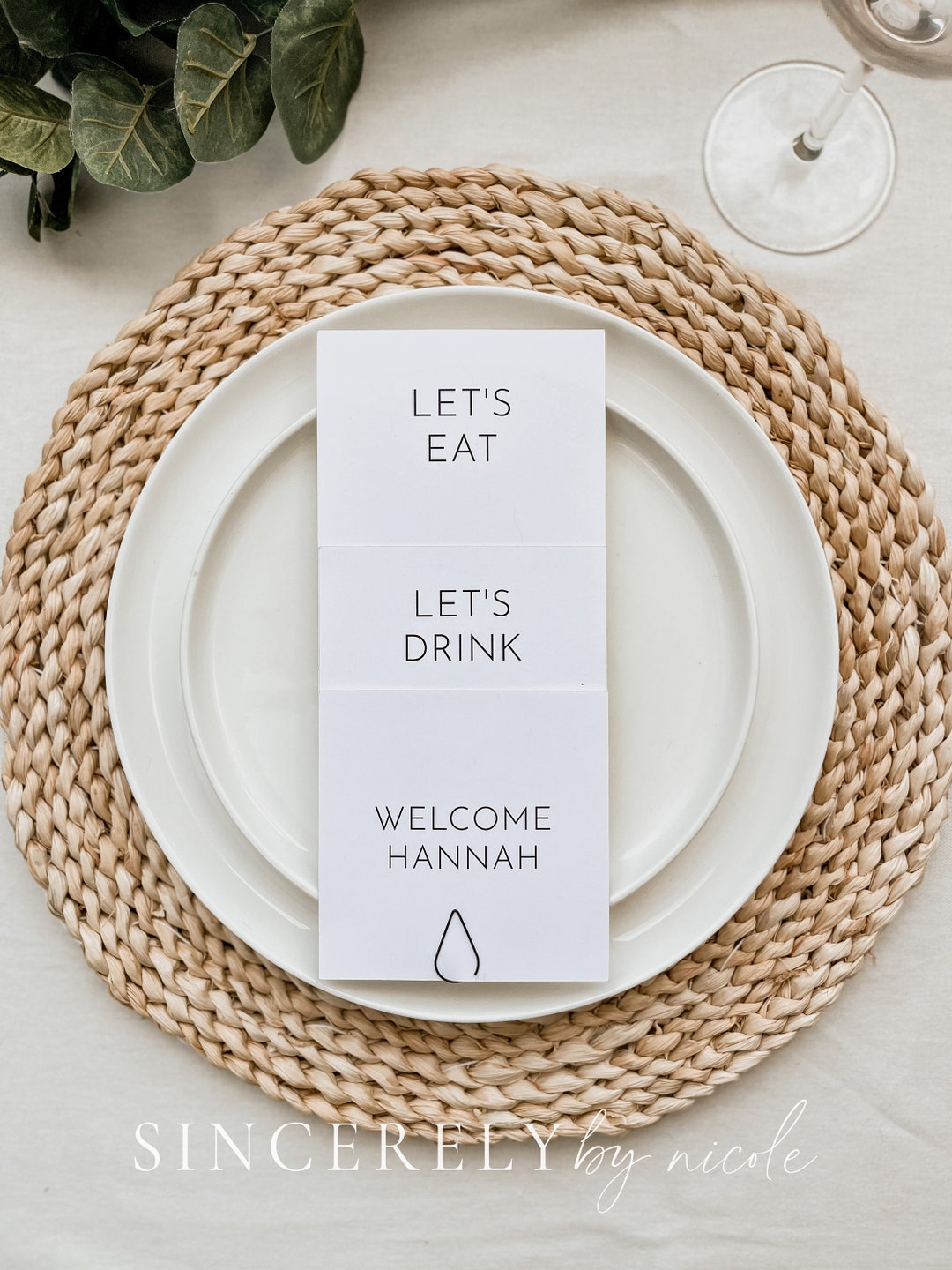 Modern Minimalist Menu Template, Layered Menu Template, Printable Menu ...