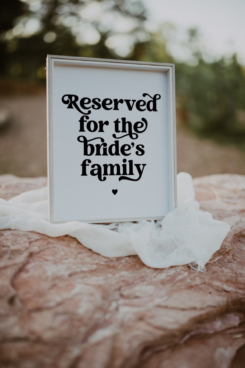 Editable Printable Reserved Sign Reserved Sign Template - Etsy