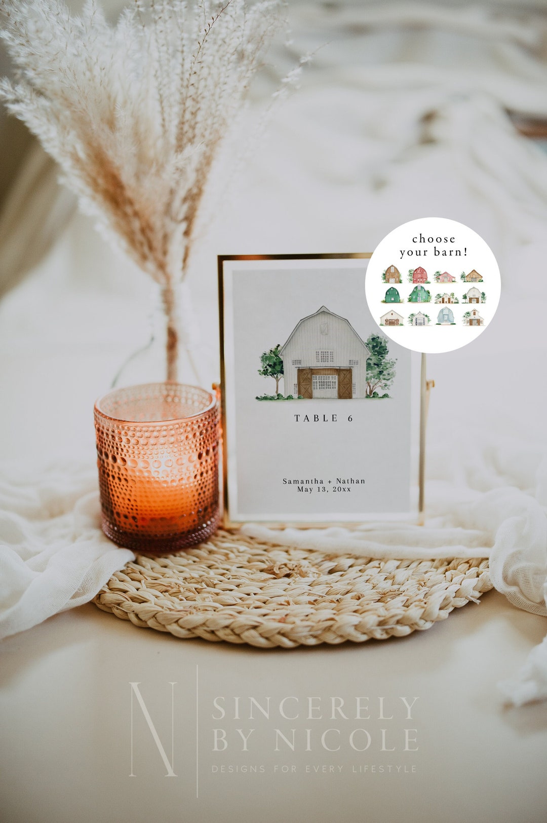 Barn Wedding Table Numbers, Rustic Barn Venue Table Numbers, Country ...