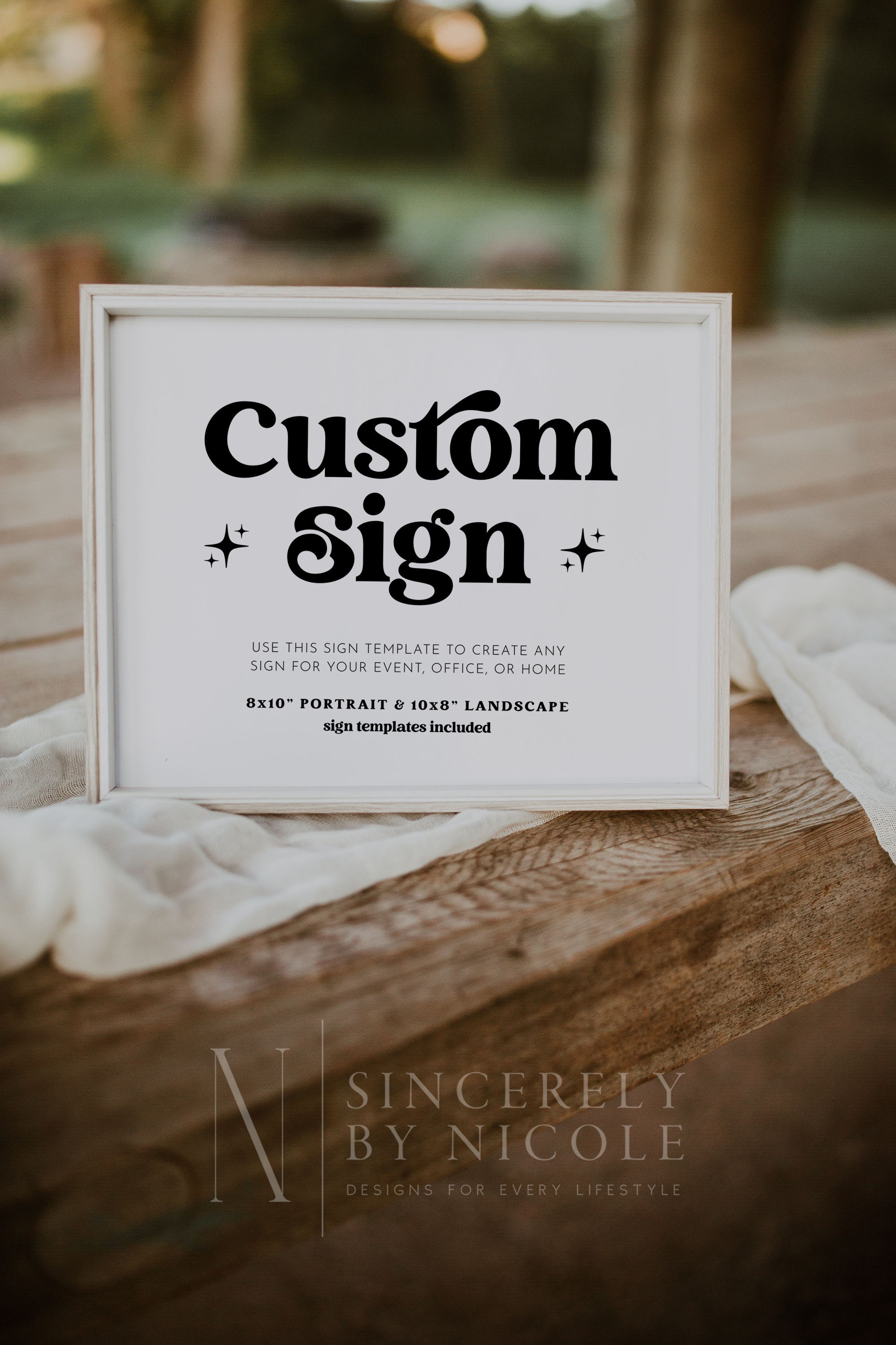 Editable Custom Sign Printable Signs Retro Sign Editable - Etsy