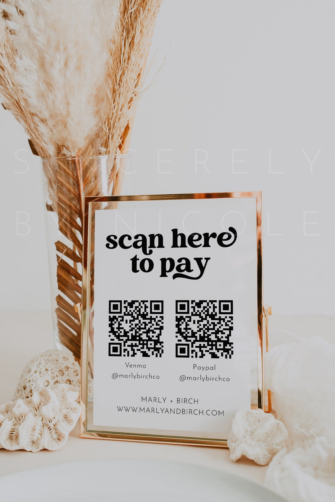 QR Code Editable Template, Printable QR Code Sign Template, QR Code ...