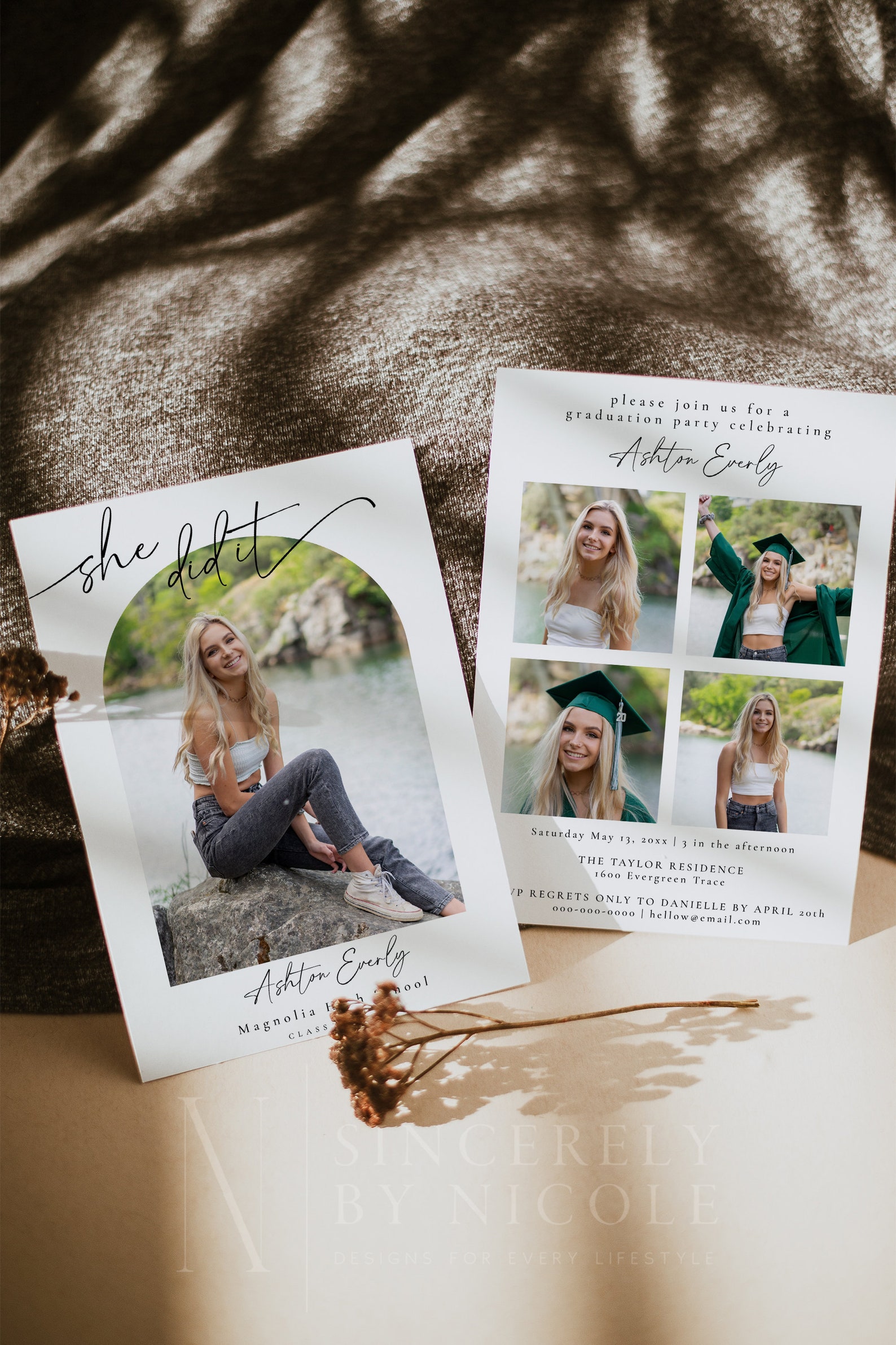 Minimalist Graduation Announcement Graduation Party - Etsy