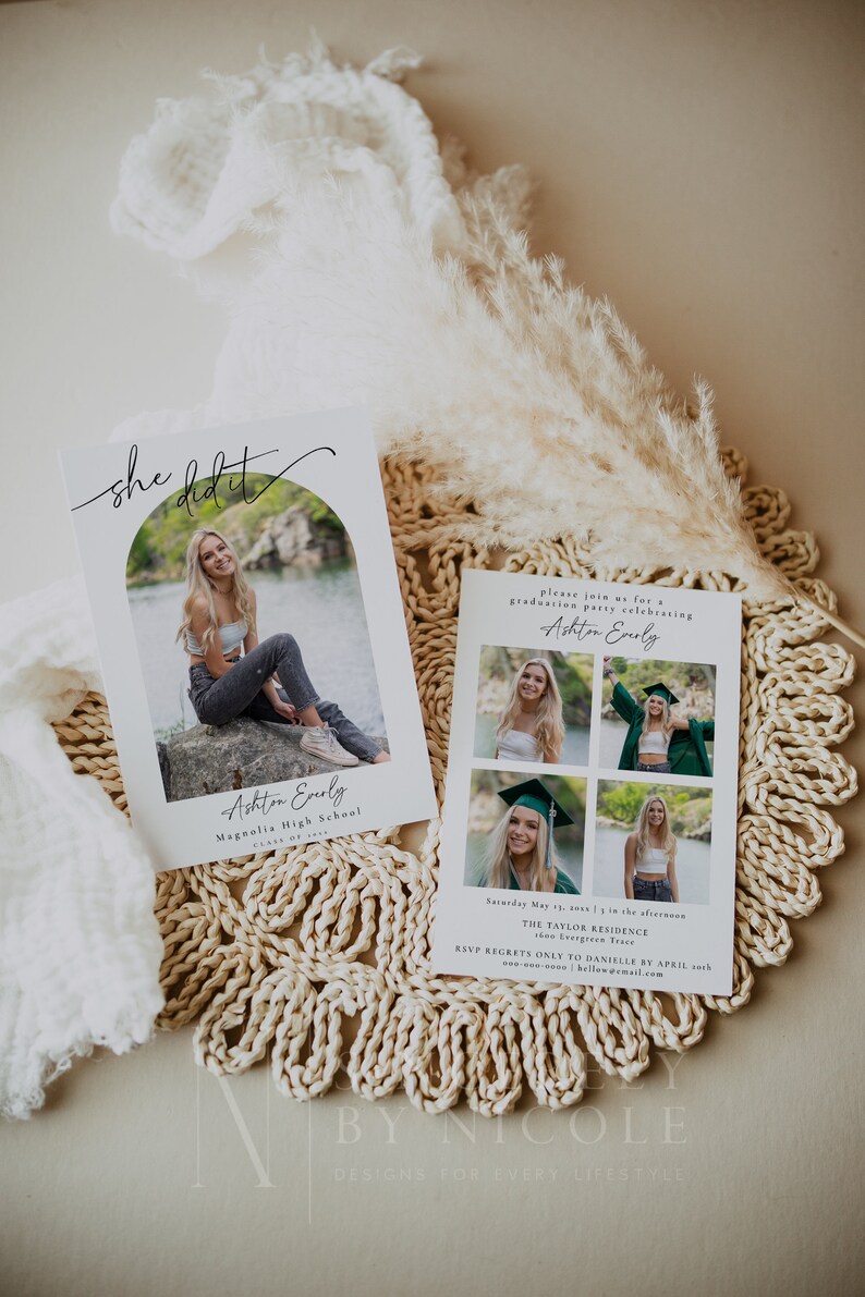 Minimalist Graduation Announcement Graduation Party - Etsy